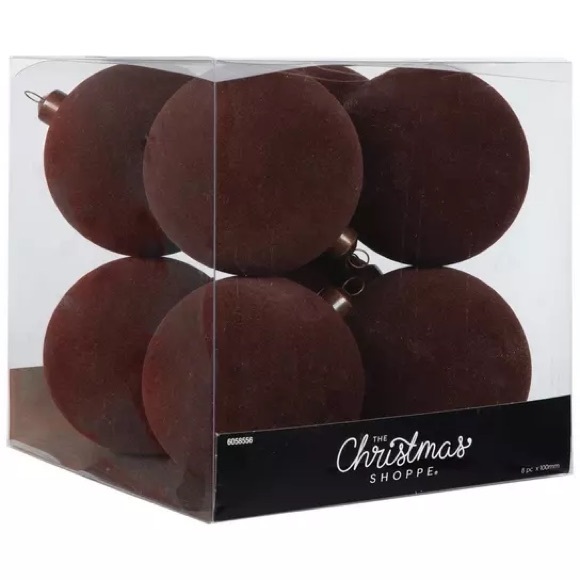 Hobby Lobby | Holiday | Nib 224 Hobby Lobby Dark Brown Flock Ornament 8 ...